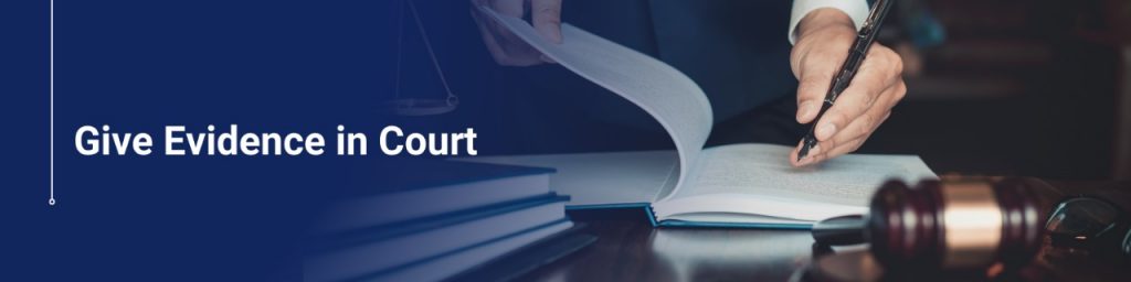 Give Evidence In Court - TAP Edge - Short Course Online